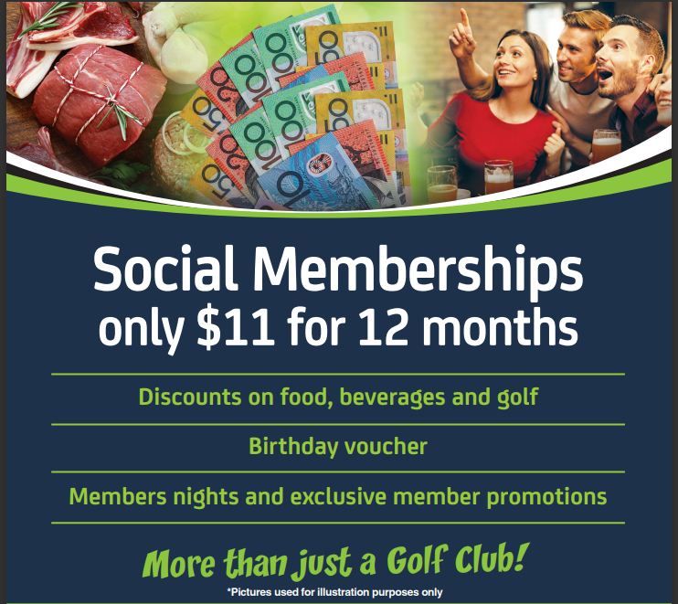 JOIN AS A SOCIAL MEMBER TODAY! - Mildura Golf Resort